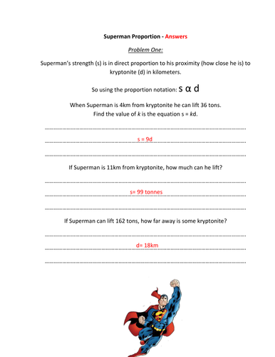 Superman Proportion | Teaching Resources