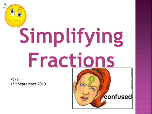 Simplifying Fractions Presentation | Teaching Resources Simplifying Fractions Presentation | Teaching Resources