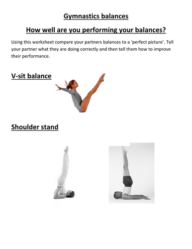 Gymnastics balances lesson plan by GemmaTaylor89 - Teaching Resources - TES