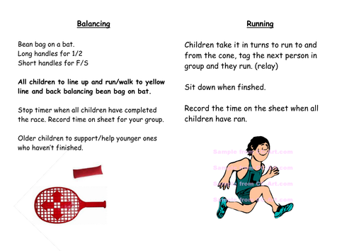Sports Day Round Robin Activities (Elementary) | Teaching Resources