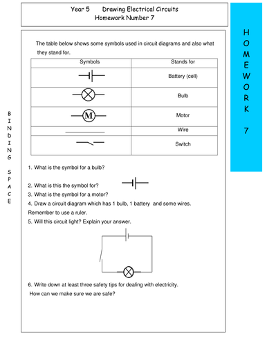 Electric circuits homework 7 | Teaching Resources