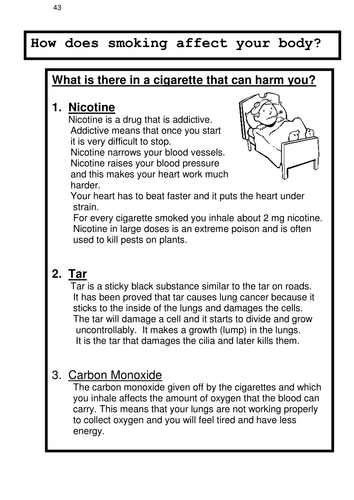RESPIRATION & Smoking | Teaching Resources