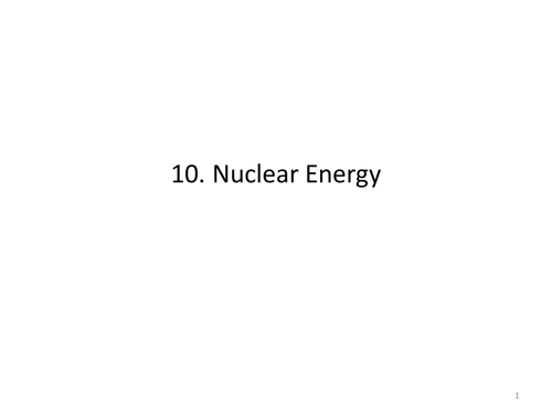 Physics: Nuclear Energy | Teaching Resources
