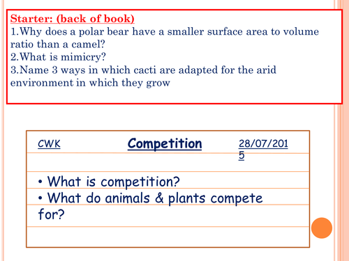 Competition | Teaching Resources