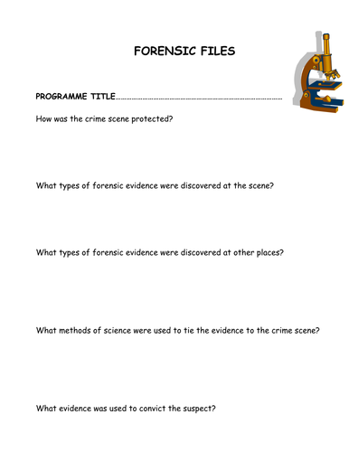 Scene of crime handout | Teaching Resources