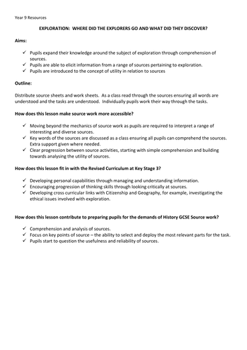 Exploration | Teaching Resources