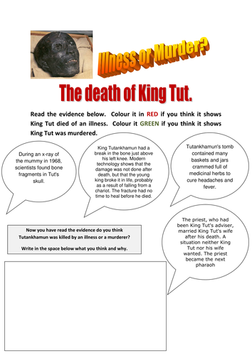 Who killed King Tut? by - UK Teaching Resources - TES