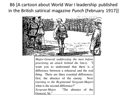 WW1 - Was Haig Incompetent? - using Sources To Support | Teaching Resources