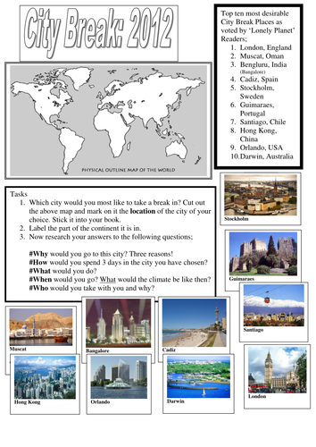 Exploring Cities around the World | Teaching Resources
