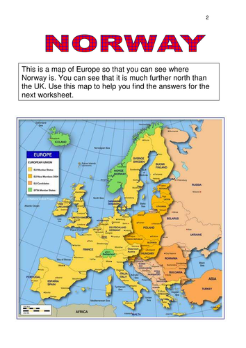 Norway mapwork | Teaching Resources