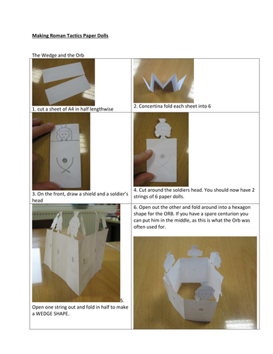 Paper dolls of Roman army tactics | Teaching Resources