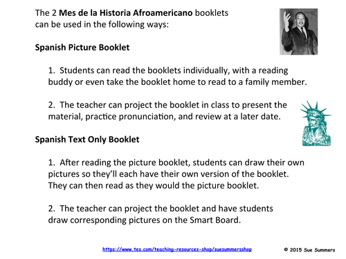 Spanish Black History Month - 2 Emergent Reader Booklets | Teaching ...