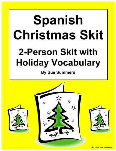 Spanish Christmas Skit / Speaking Activity / Role Play | Teaching Resources