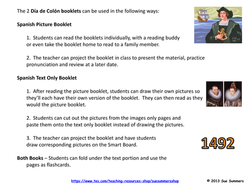 Spanish Columbus Day 2 Emergent Reader Booklets - Dia de Colon ...