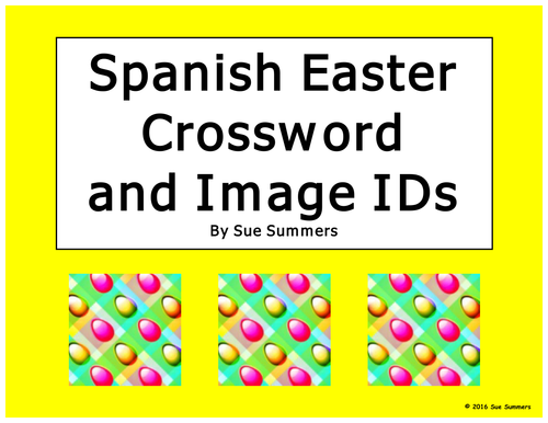Spanish Easter Crossword Puzzle Worksheet and Vocabulary - La Pascua ...