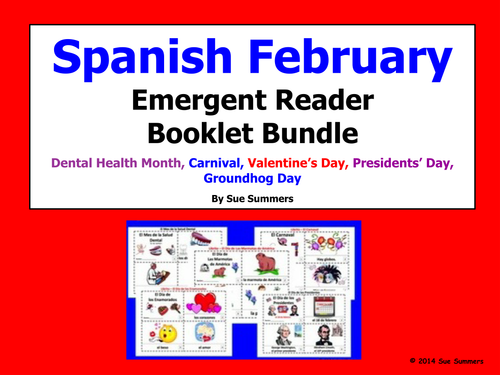 Spanish February Theme Booklet Bundle - 5 Sets of 2 Booklets | Teaching ...