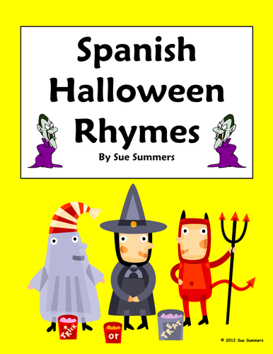 Spanish Halloween Rhymes | Teaching Resources
