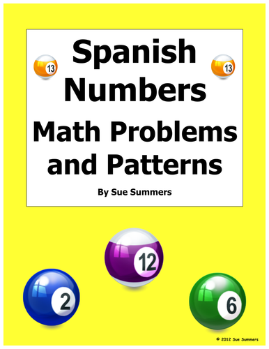 Spanish Numbers - Math Problems, Patterns, and Image IDs | Teaching ...