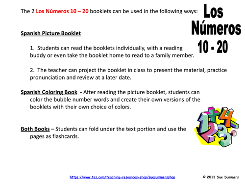Spanish Numbers: Los numeros by - UK Teaching Resources - TES