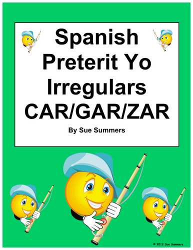 Spanish Preterit Irregular Yo Verbs Sentence Translations | Teaching ...