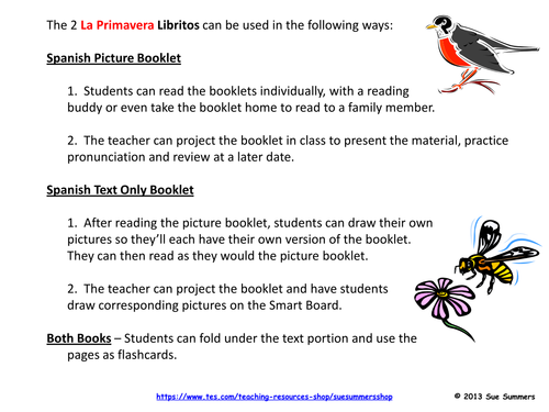 Spanish Spring - La Primavera 2 Booklets | Teaching Resources