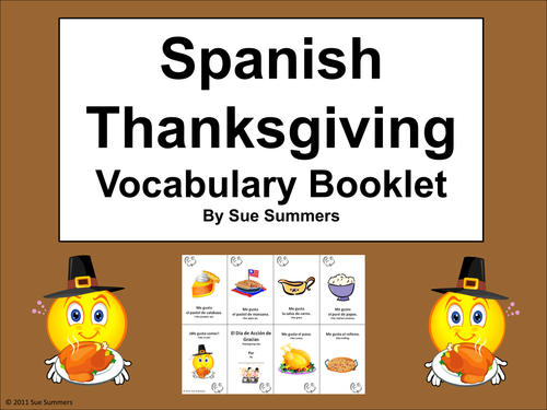 Spanish Thanksgiving Booklet / Accion de Gracias - Elementary ...