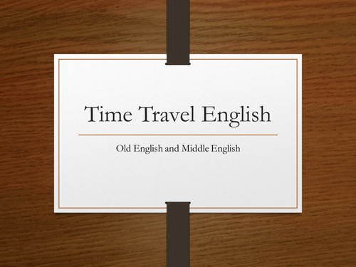 Time Travel English SoW | Teaching Resources