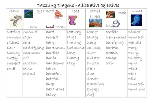 Dragon Word Mat | Teaching Resources