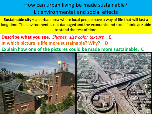 How can an urban area be made more sustainable? | Teaching Resources