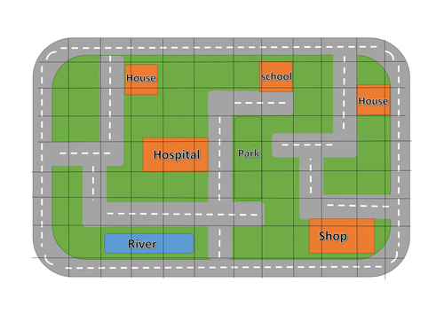 SImple map of town to give directions by - UK Teaching Resources - TES