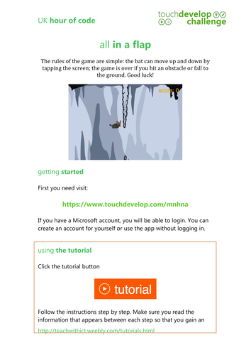 10 programming tutorials for TouchDevelop | Teaching Resources