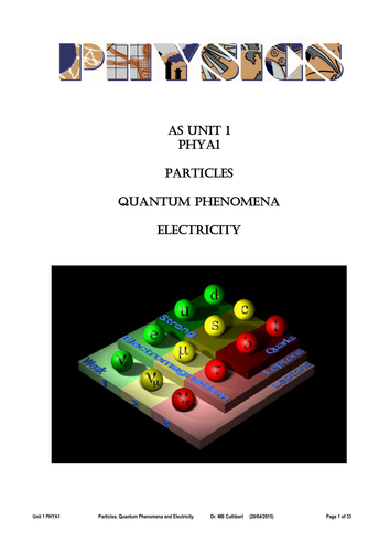 PHYSICS A level AQA Student Notes | Teaching Resources PHYSICS A level AQA Student Notes | Teaching Resources