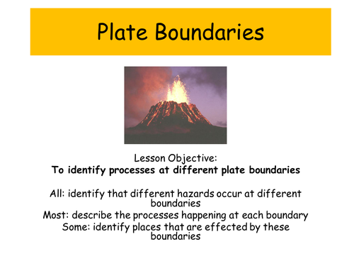 Plate Boundaries Playdough Activitiy by - UK Teaching Resources - TES