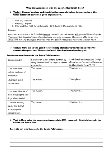 Why did Amundsen win the race to the South Pole? | Teaching Resources