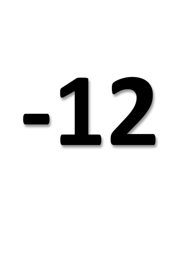 Directed number line on A4 sheets | Teaching Resources