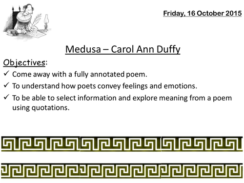 MEDUSA DUFFY GCSE by J4kers - Teaching Resources - TES