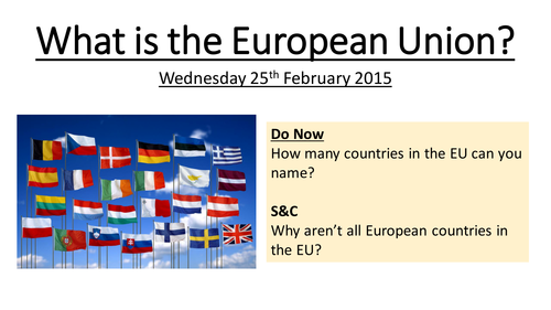 European Union Definition Purpose History Members