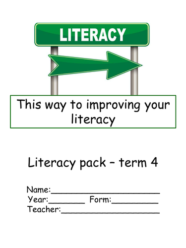 Literacy Homework Booklet 4 | Teaching Resources