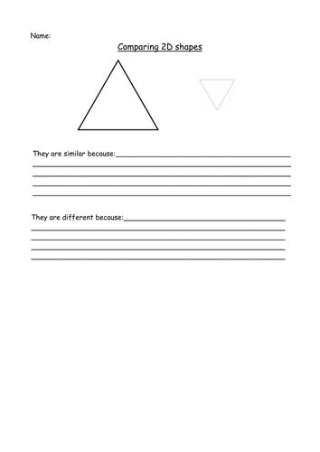 Comparing Two Triangles | Teaching Resources