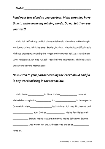 Paired reading | Teaching Resources