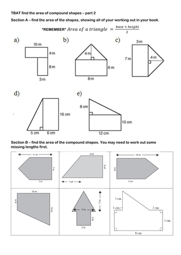Complex compound area | Teaching Resources