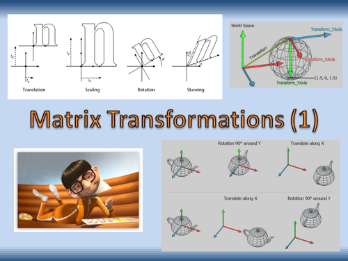 IGCSE Further Maths - Matrix Transformations by DrFrostMaths - Teaching ... IGCSE Further Maths - Matrix Transformations by DrFrostMaths - Teaching ...