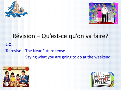 Revision : Qu'est-ce qu'on va faire ? | Teaching Resources