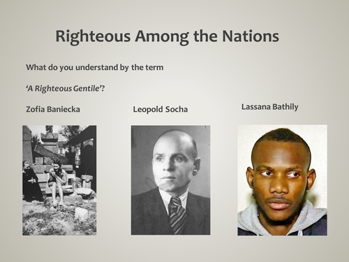 Righteous Gentiles - Prejudice and Discrimination | Teaching Resources