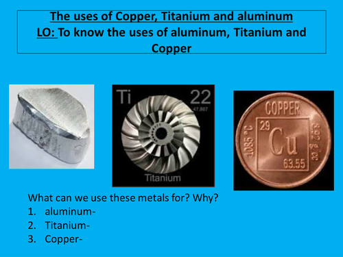 Uses of metals worksheet by lewistull - Teaching Resources - TES