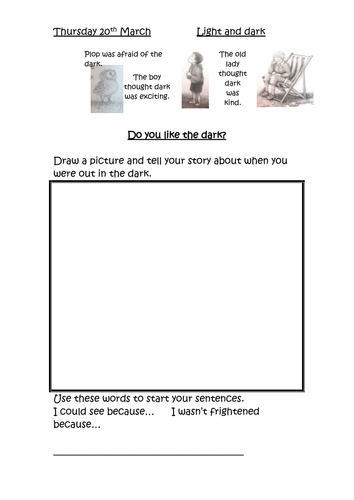 Experiences in the dark | Teaching Resources