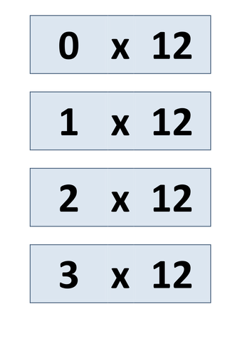 6, 12 times table games and activities | Teaching Resources
