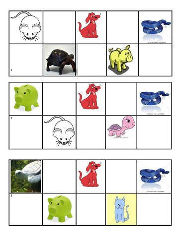 bingo of animals and colors | Teaching Resources