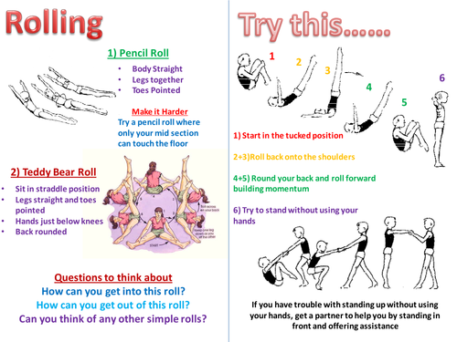 Rolls Lesson- Gymnastics | Teaching Resources