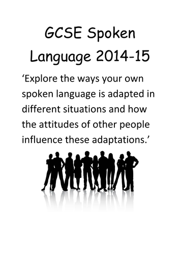Starter packs for GCSE Spoken Language 2014-15 | Teaching Resources